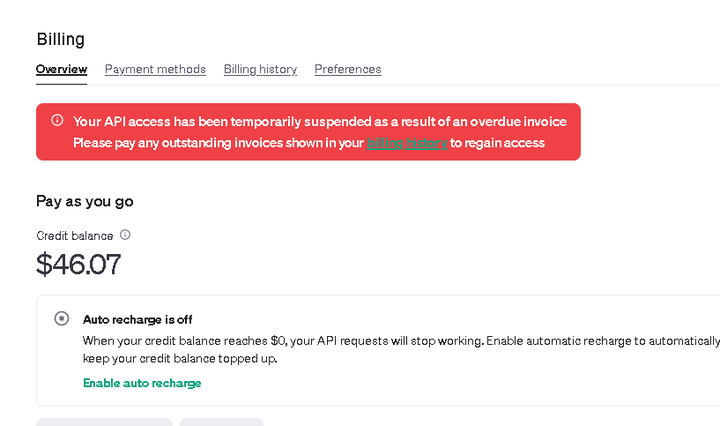 ChatGPT 使用API报错：“Your account is not active, please check your billing ...