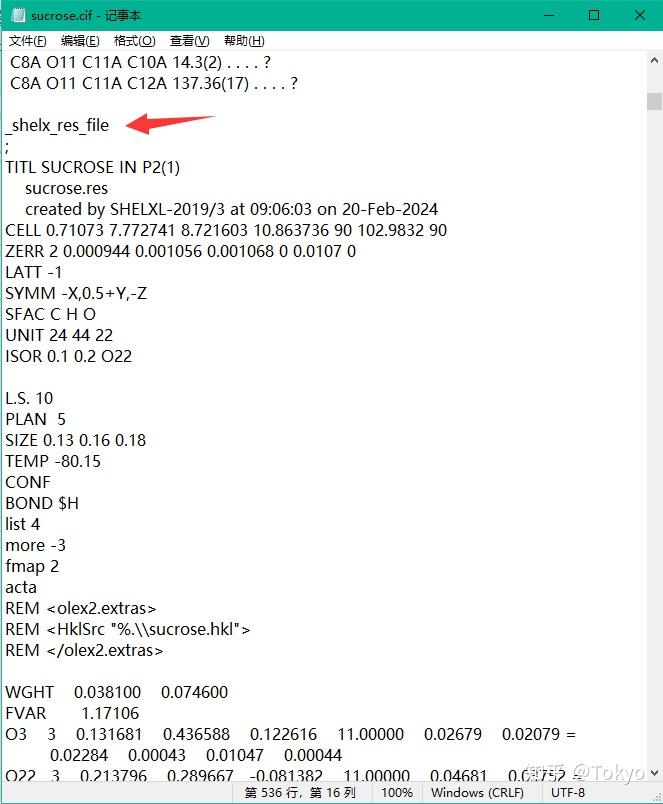 Olex2基操-CIF中以何种形式嵌入hkl - 知乎