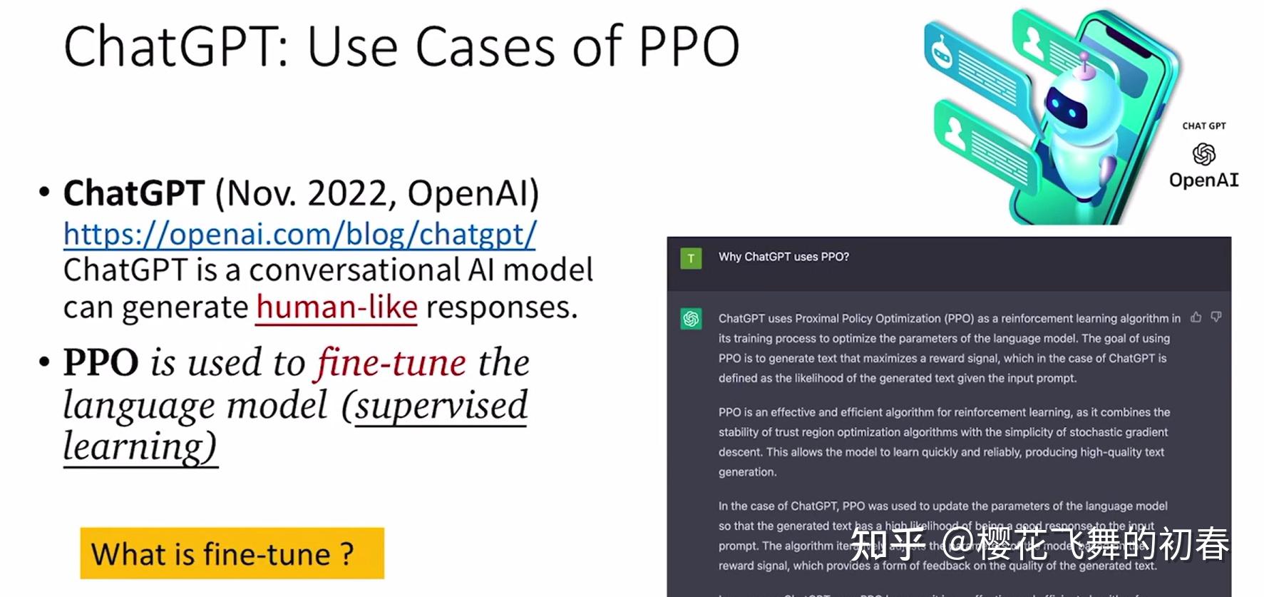 强化学习PPO算法： PPO can fine-tune LM with human feedback(chatgpt) - 知乎