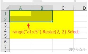 Offset和resize在VBA中的用法 - 知乎