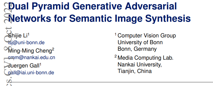 用于语义图像合成的双金字塔生成对抗网络（Dual Pyramid Generative Adversarial Networks for Semantic Image Synthesis） - 知乎