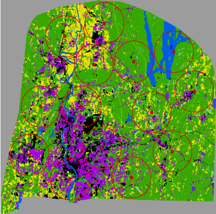 Fragstats官方入门教程6 使用抽样策略分析子景观（下） - 知乎