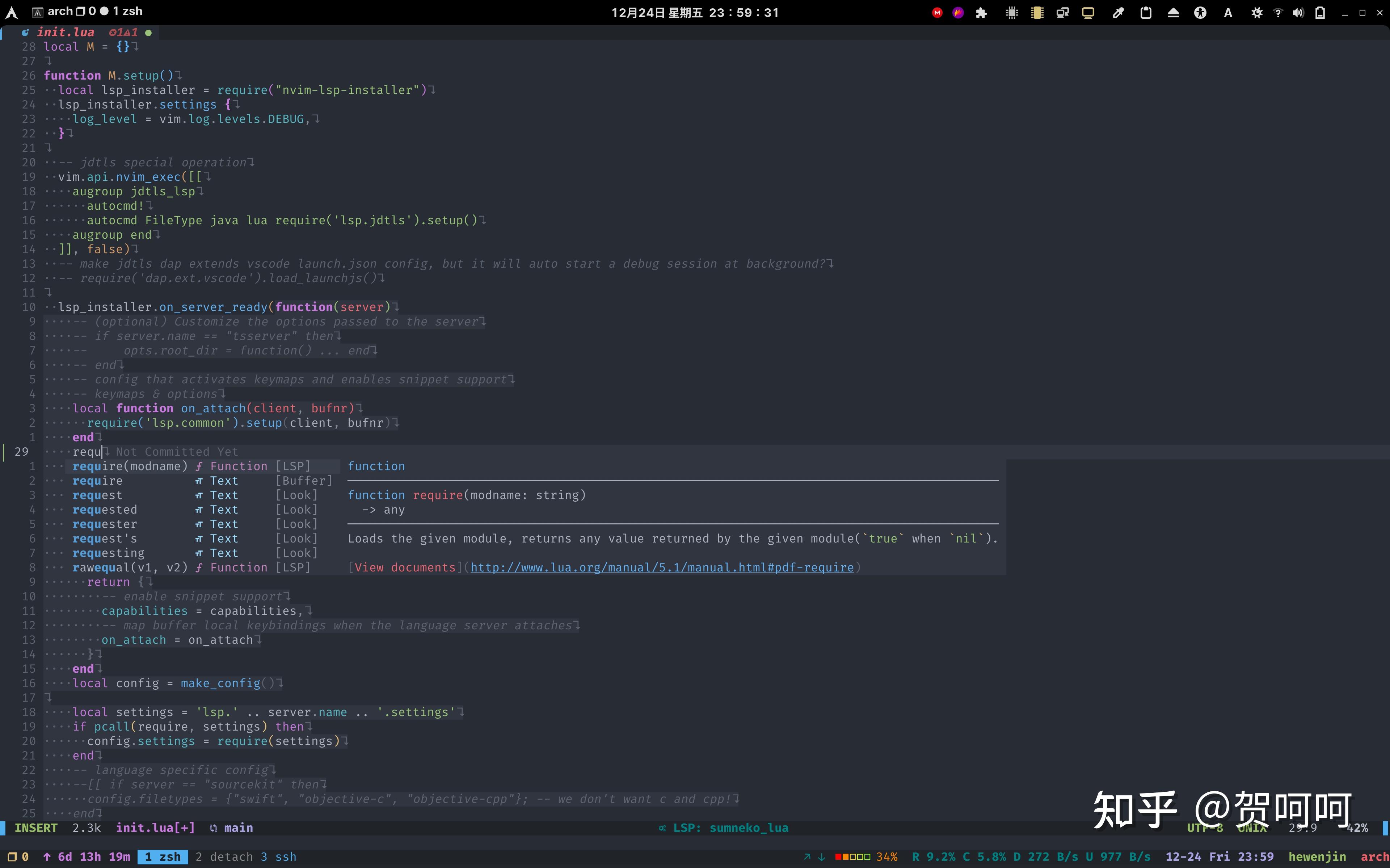 neovim 配置记录 - 知乎