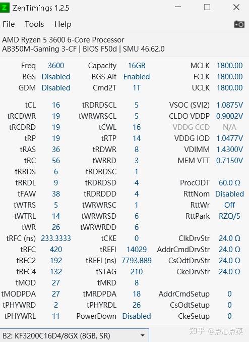 金士顿3200超频3600 - 知乎