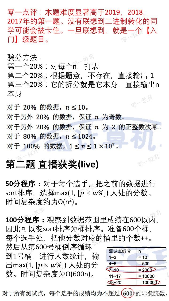 【零一原创】2020 CSP-J 复赛题解 400分攻略 - 知乎
