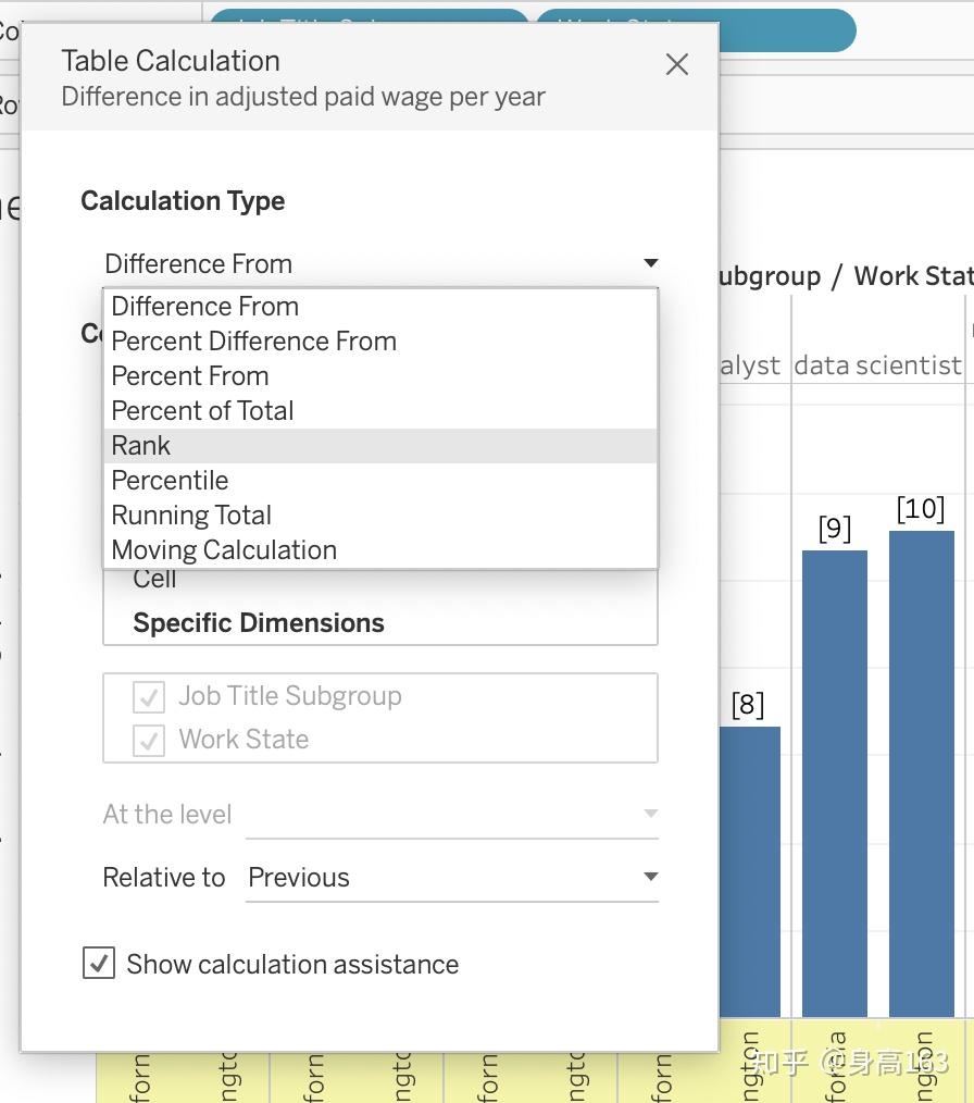 Tableau 5 Rank table according to calculation - 知乎