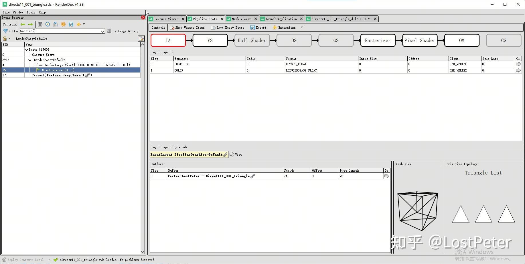 DirectX11学习例子001: directx11_001_triangle 渲染一个三角形 - 知乎