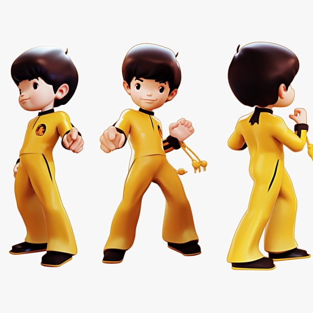 midjourney|Q版李小龙（关键词在文末） - 知乎