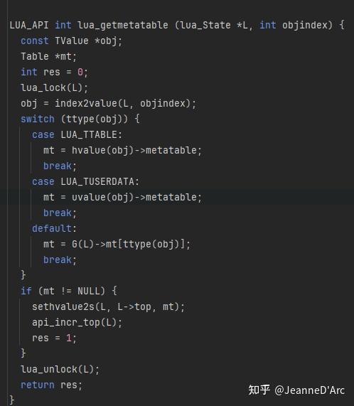 Lua与C交互之Userdata篇 - 知乎