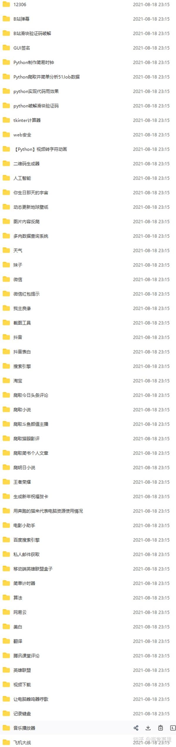 100个python练手项目列表,得不到就毁掉~拿来吧你! 知乎