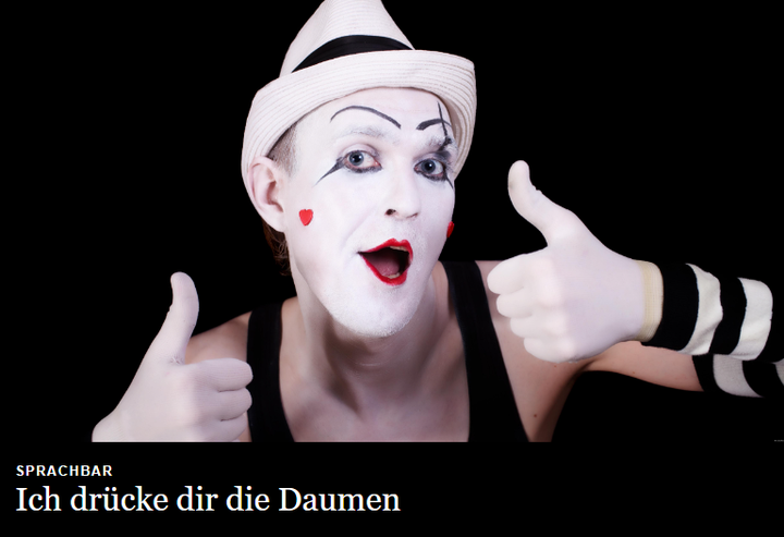 【德语成语】Ich drücke dir die Daumen - 知乎