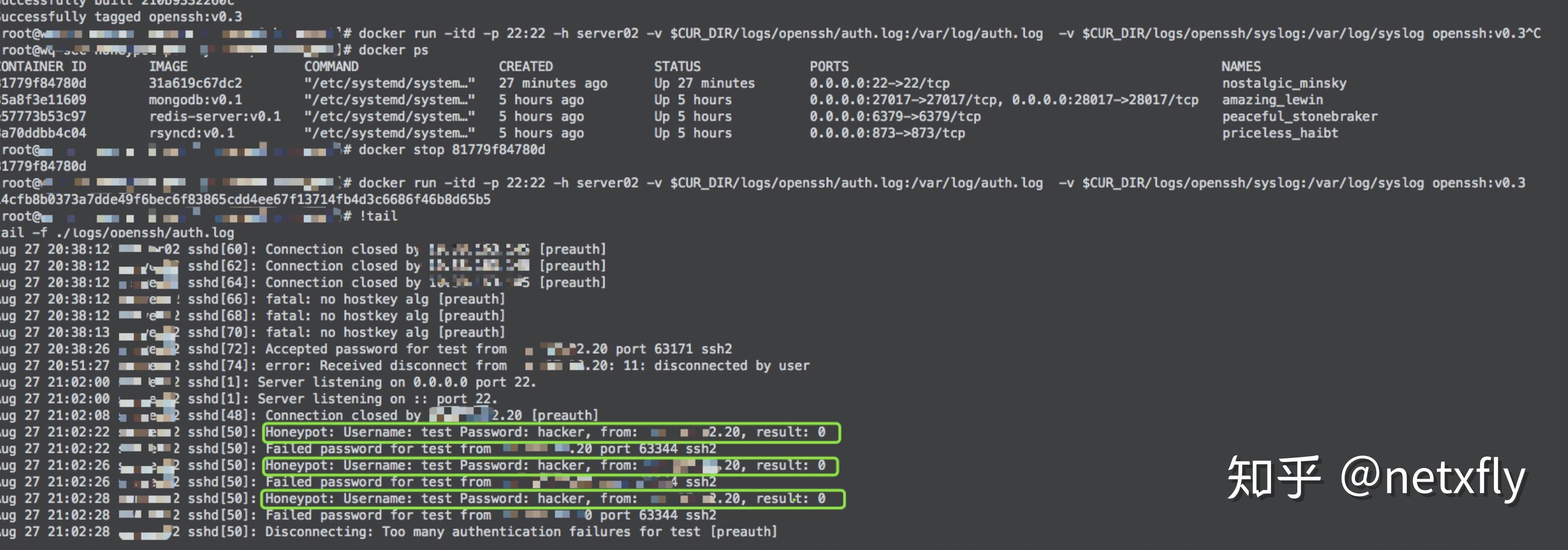 安全开发教学 - 用docker制作一个高交互ssh蜜罐 - 知乎