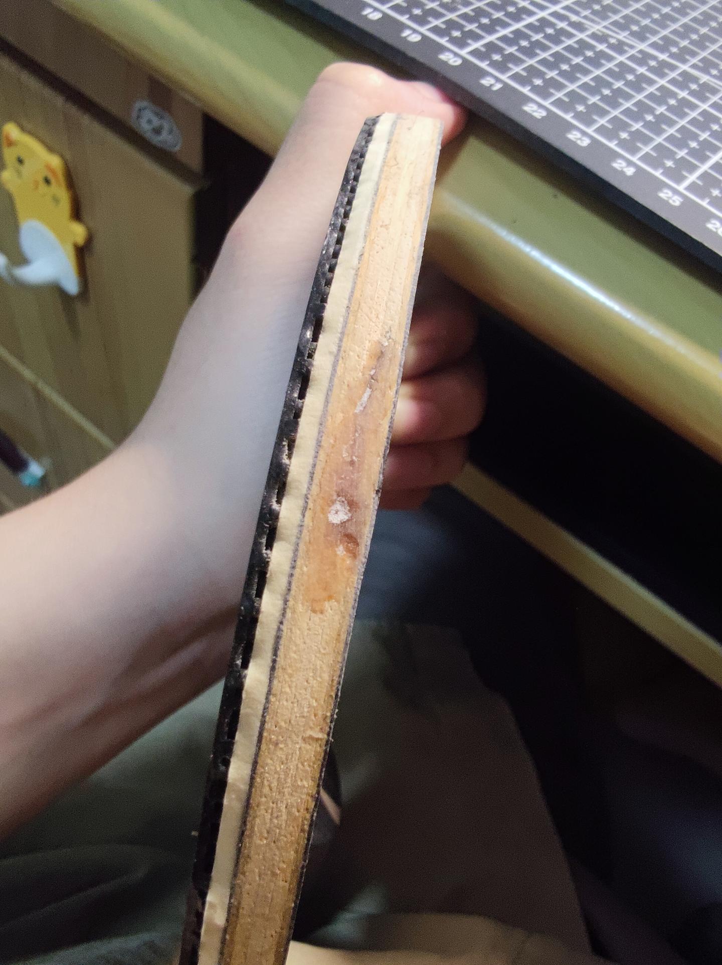 乒乓球拍磕碰开裂的修复记录 - 知乎