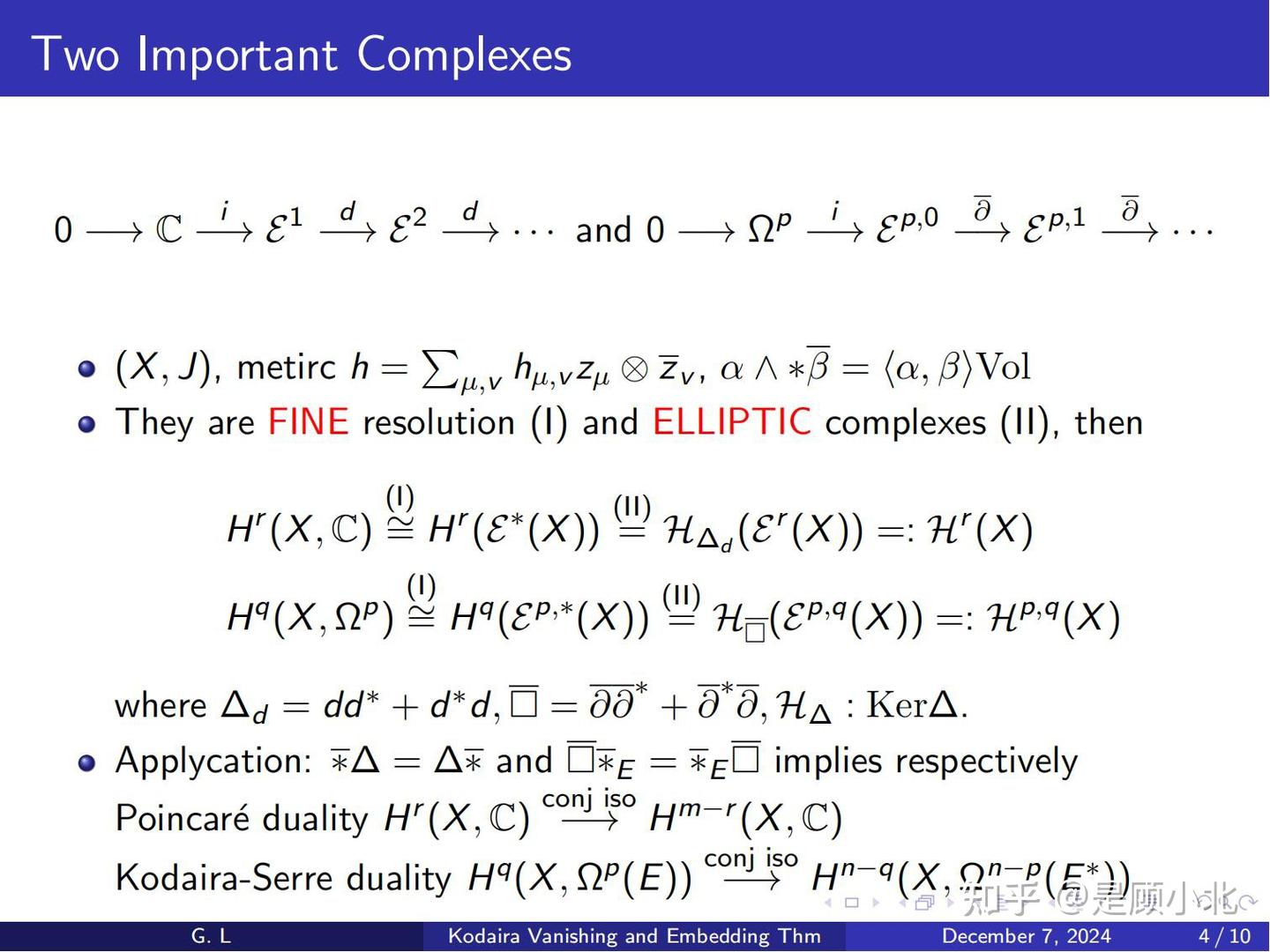 Kodaira Vanishing Theorem And Embedding Theorem （小平消灭定理和嵌入定理） - 知乎