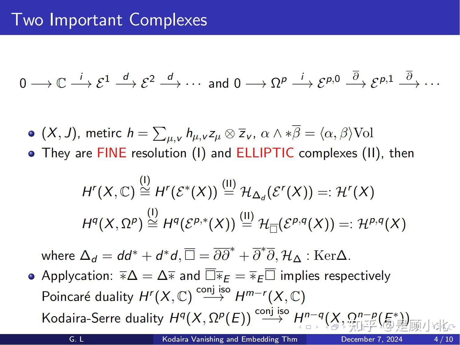 Kodaira Vanishing Theorem And Embedding Theorem （小平消灭定理和嵌入定理） - 知乎