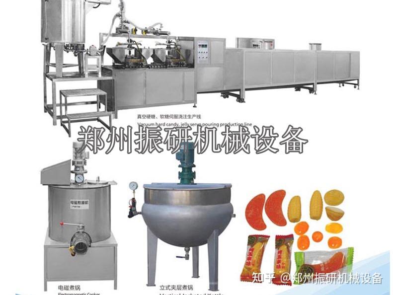 糖果加工设备厂家制造的10类软糖生产线 水果果胶凝胶软糖生产线设备 寒天晶球爆爆珠浇注成型机 知乎