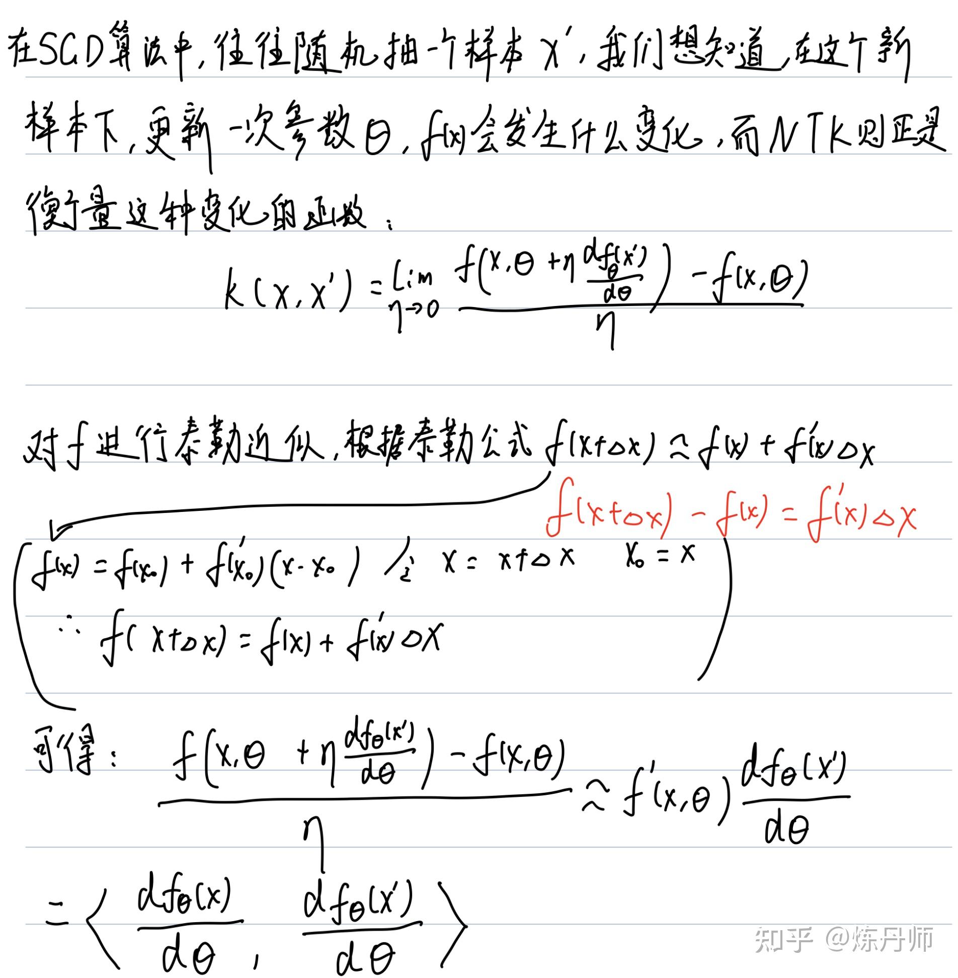 理解Neural Tangent Kernel(NTK) - 知乎
