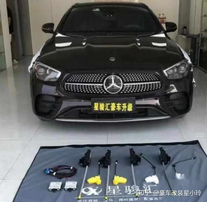安全舒心的装置，新款奔驰E300L改装23P驾驶辅助系统、电吸门 - 知乎