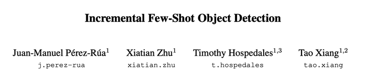 【小样本目标检测】Incremental Few-Shot Object Detection - 知乎