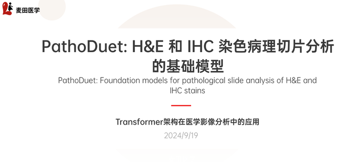 PathoDuet: H&E 和 IHC 染色病理切片分析的基础模型|文献速递-Transformer架构在医学影像分析中的应用 - 知乎