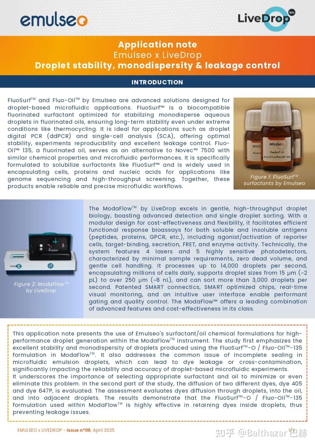 应用案例——Emulseo FluoSurf表面活性剂与Fluo-Oil 135氟油液滴稳定性实验 - 知乎