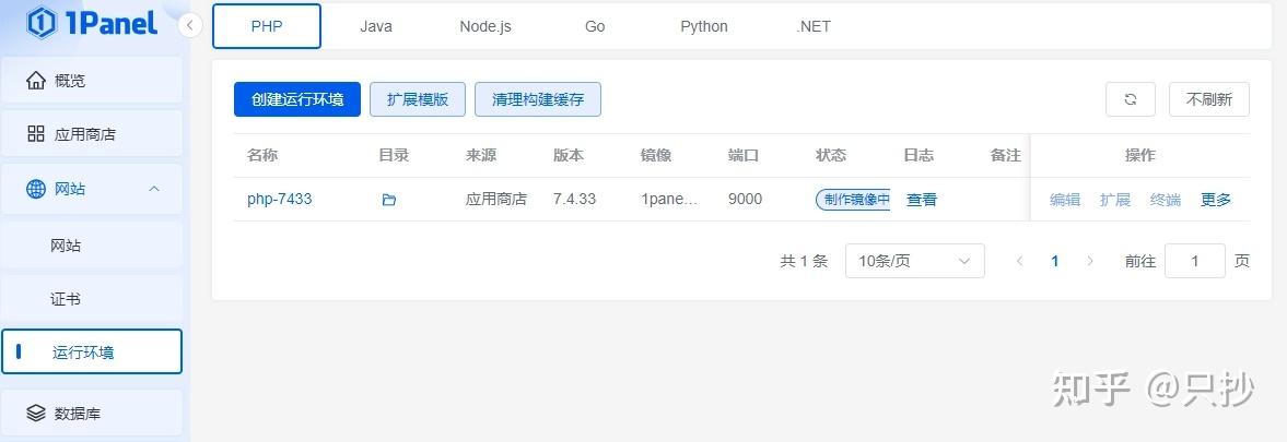 1Panel V1 无缝升级到 V2 版本 实现多个 PHP 网站共享一个容器 - 知乎