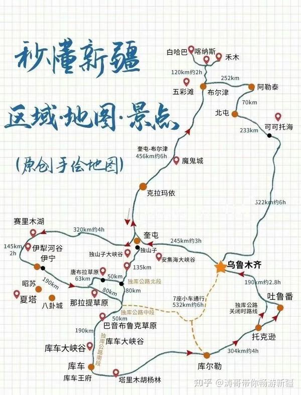 最近写了很多新疆的线路攻略,今天写个景点合集,想去新疆旅游的朋友们,可以提前了解一下 知乎