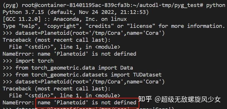 Pyg学习——使用cora数据集 知乎