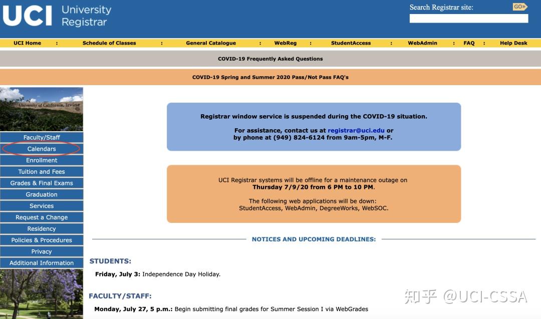 【新生攻略 | 第八期】UCI Calendar - 知乎