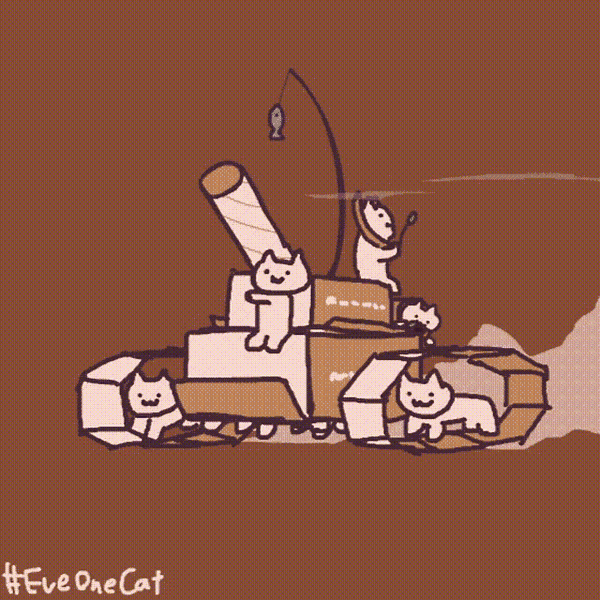 魔性猫猫everyday one cat 表情包 - 知乎