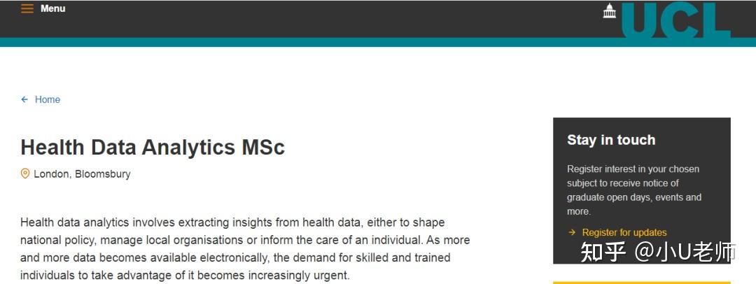 录取要求、录取率大揭秘！UCL——DS项目这么多，我该怎么选？ - 知乎
