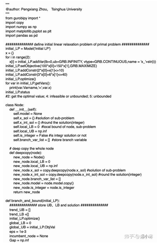 优化 精确算法之分支定界介绍和实现（附python代码） 知乎