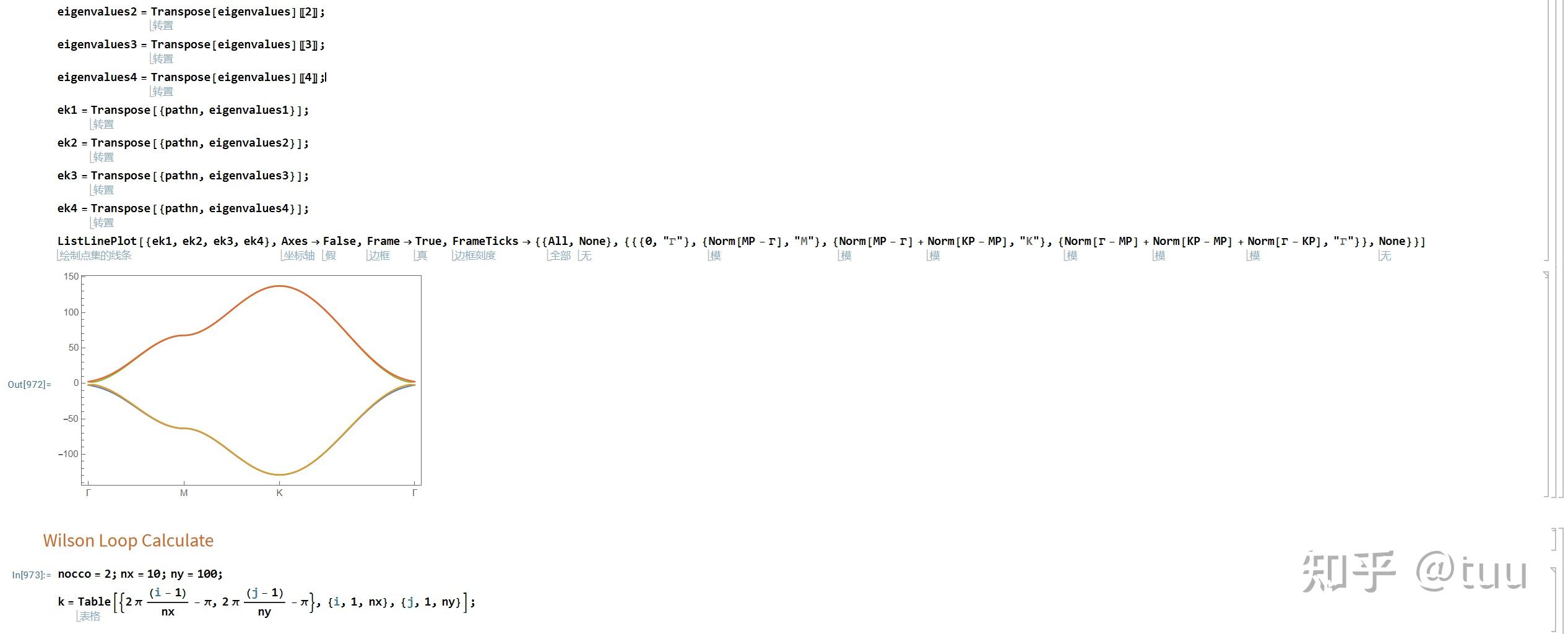 Wilson Loop计算Wannier Function Center演化并确定Z_2不变量(BHZ model & Kane Mele ...
