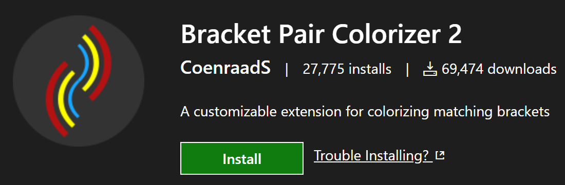 [VSCode插件推荐] Bracket Pair Colorizer: 为代码中的括号添上一抹亮色 - 知乎