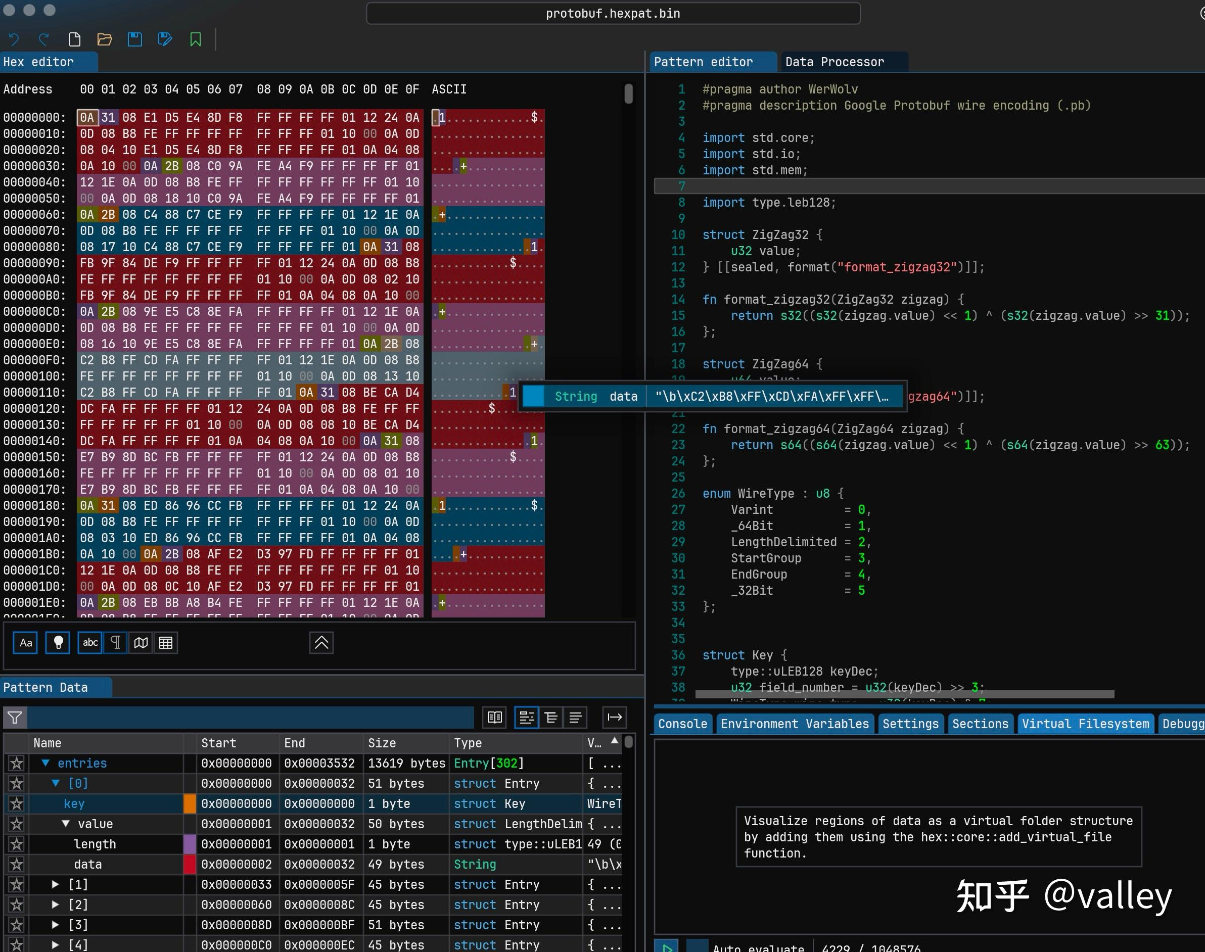 开发利器ImHex（二）— ImHex Pattern模式库 - 知乎