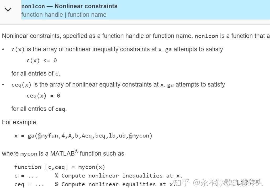Matlab遗传算法工具箱使用简介 - 知乎