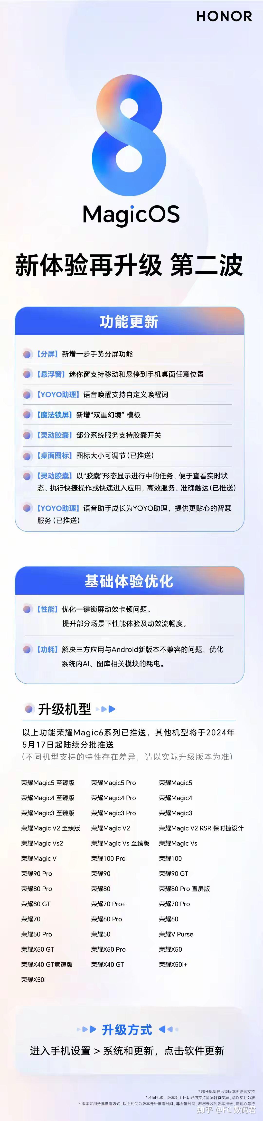 荣耀Magic8.0新版本升级体验大揭秘 - 知乎