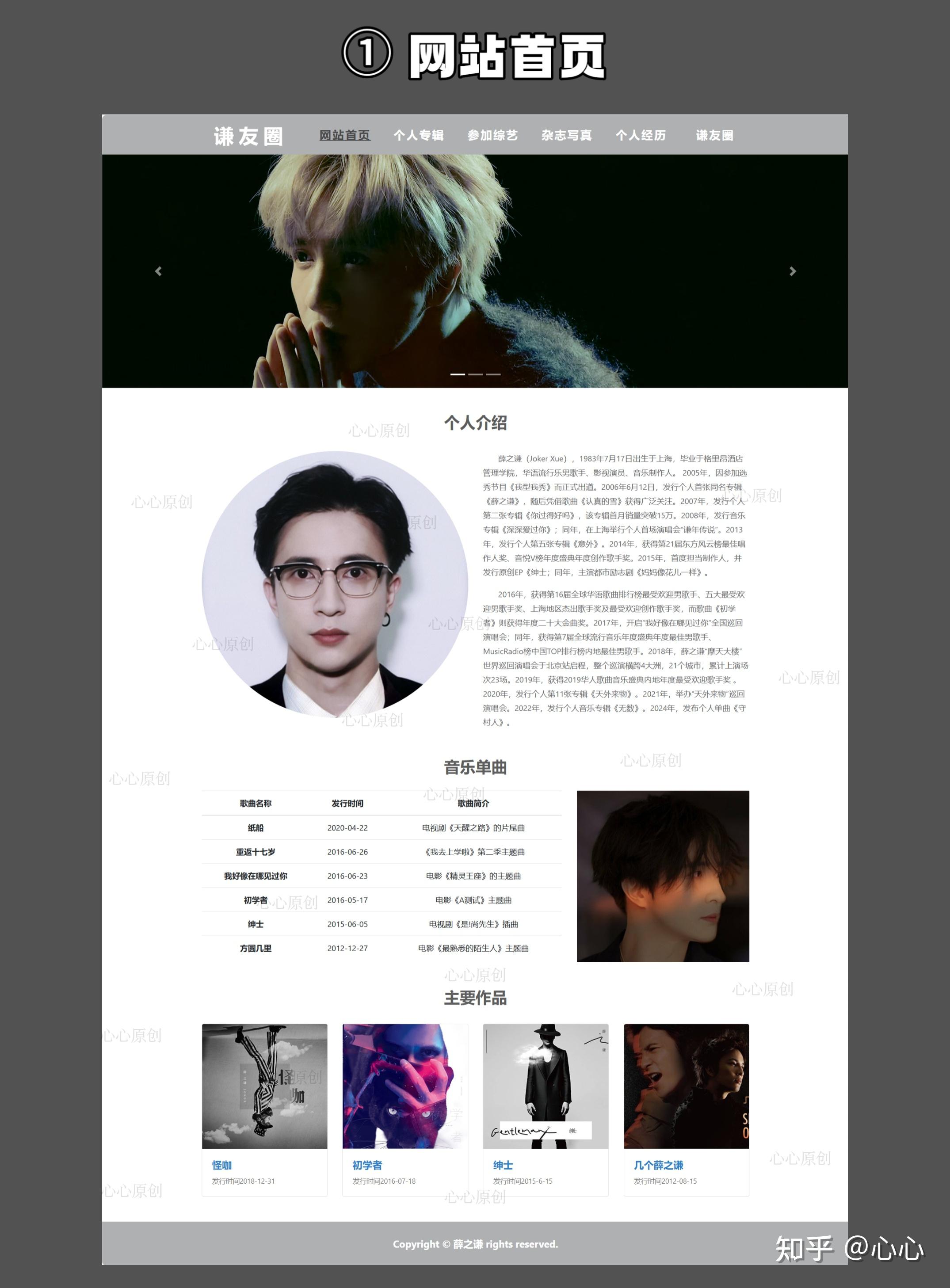 CSS＋JS个人博客网页Bootstrap模板响应式网页设计成品html网站前端网页源代码 - 知乎