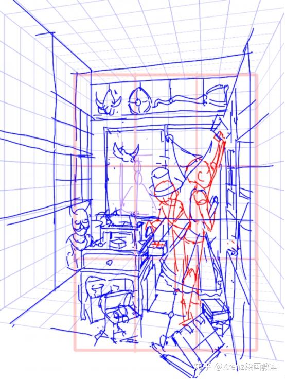 Krenz绘画教室【优秀作业心得】基础透视与结构-0111 - 知乎