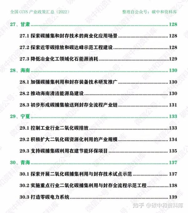 国家15项！各省市104项！CCUS政策汇编重磅发布 - 知乎