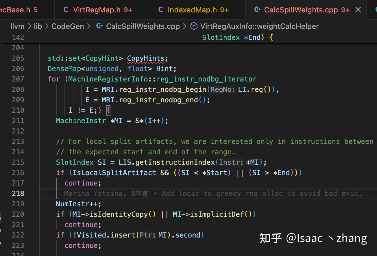 对LLVM中greedy寄存器分配中的weight计算策略尝试进行系统源码解读 - 知乎