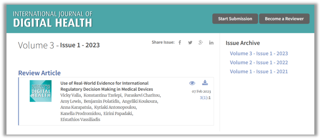 新刊推荐《International Journal of Digital Health》 - 知乎
