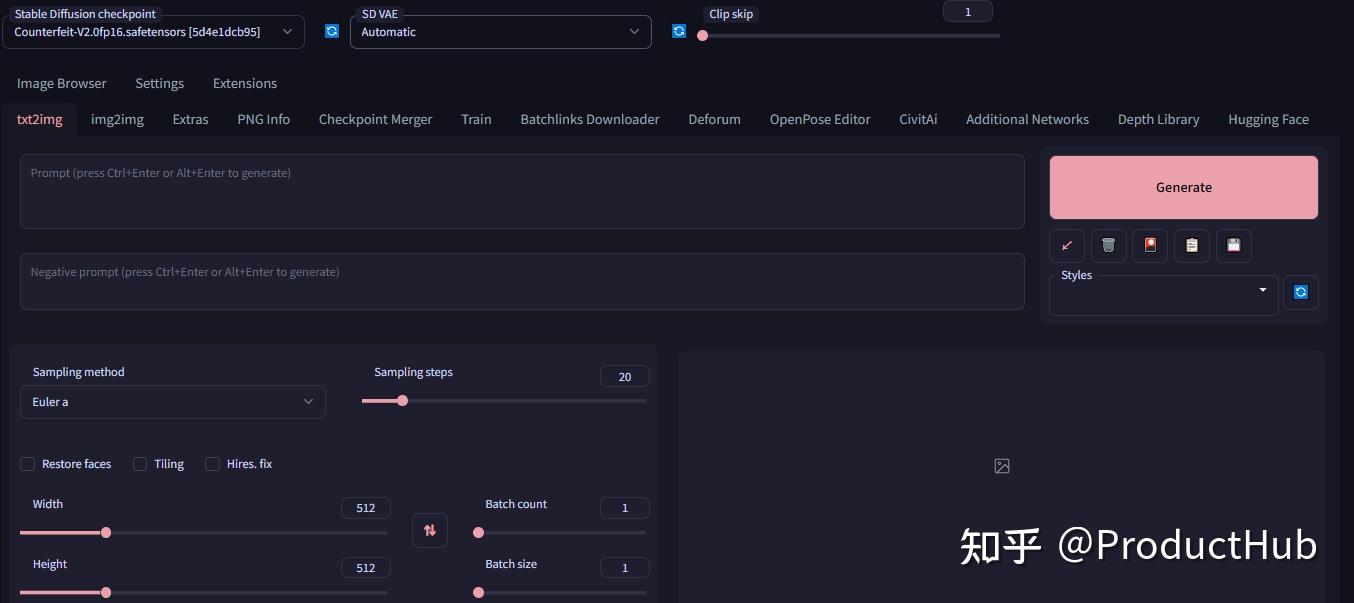 Stable Diffusion界面操作指南 - 知乎