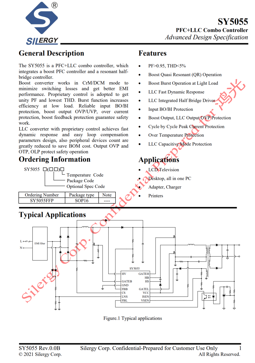 PFC、LLC控制器合二为一，矽力杰合封芯片SY5055量产 - 知乎