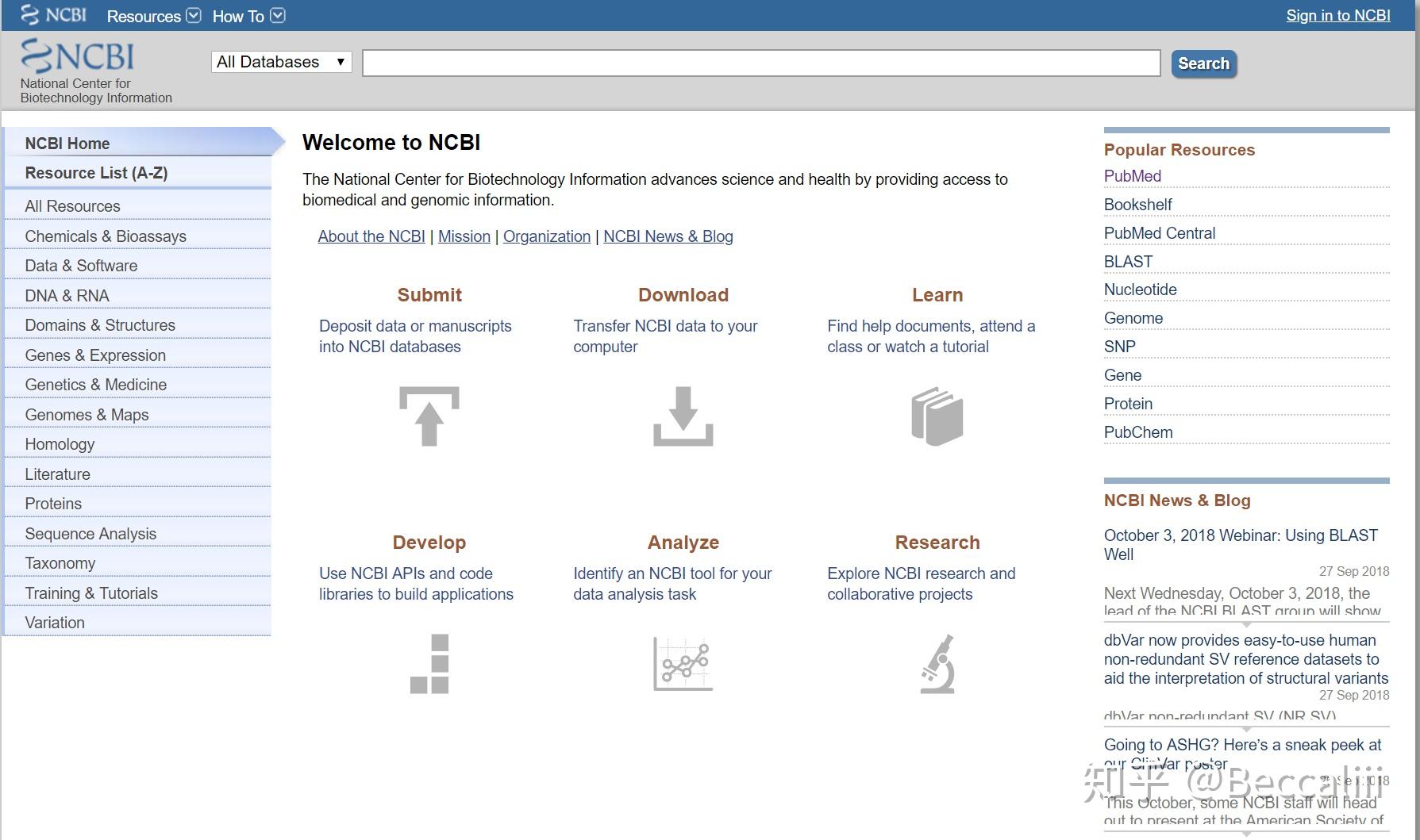 【数据库】- NCBI Taxonomy Browser - 知乎