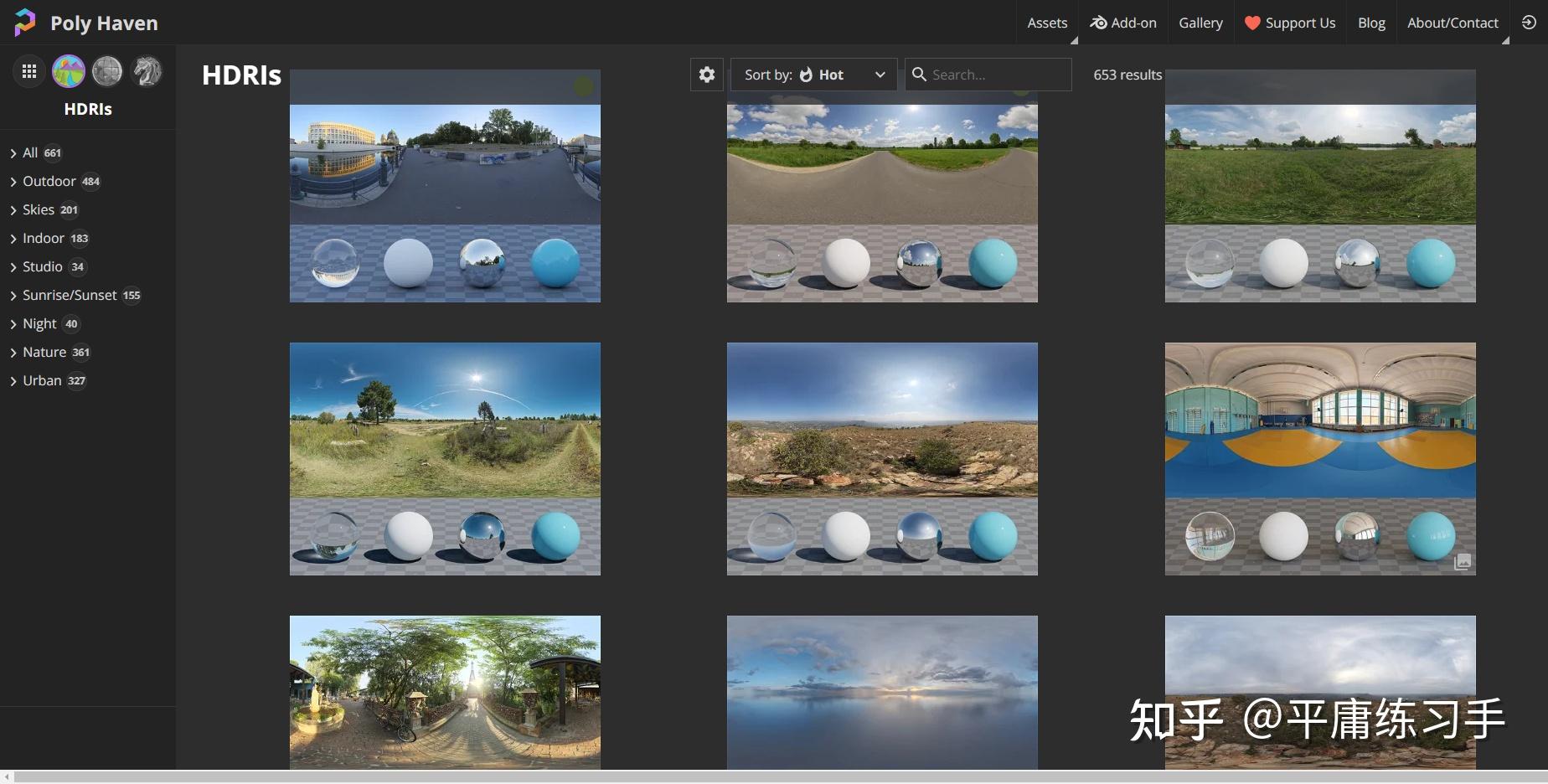 Blender宝藏网站插件模型HDRI环境贴图常用网站推荐 - 知乎