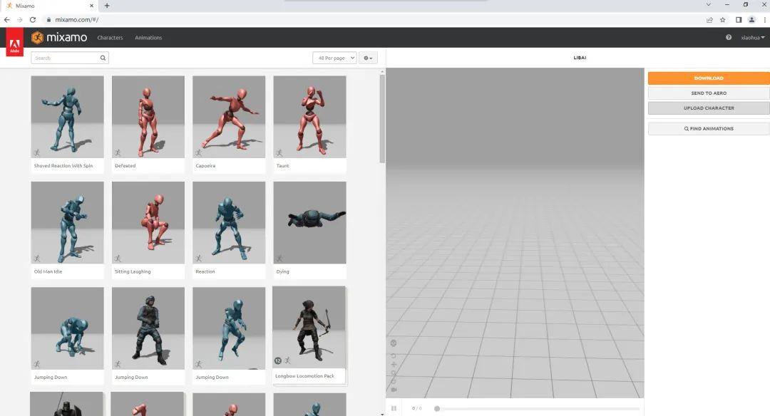 C4D利用MIXAMO快速创建角色动画 - 知乎