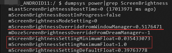 Android 11，RK3566，用window.setAttributes()设置APP屏幕亮度为0时，亮度变成系统原来的亮度的问题，源码 ...