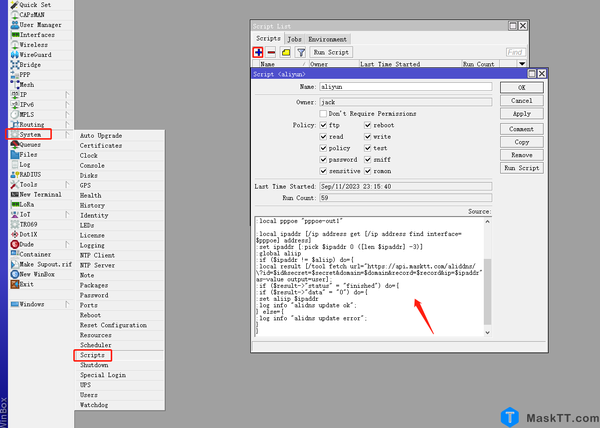 RouterOS利用阿里云API接口实现DDNS动态IP域名解析 - 知乎