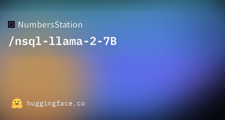NSQL-LLama-2-7B - 知乎